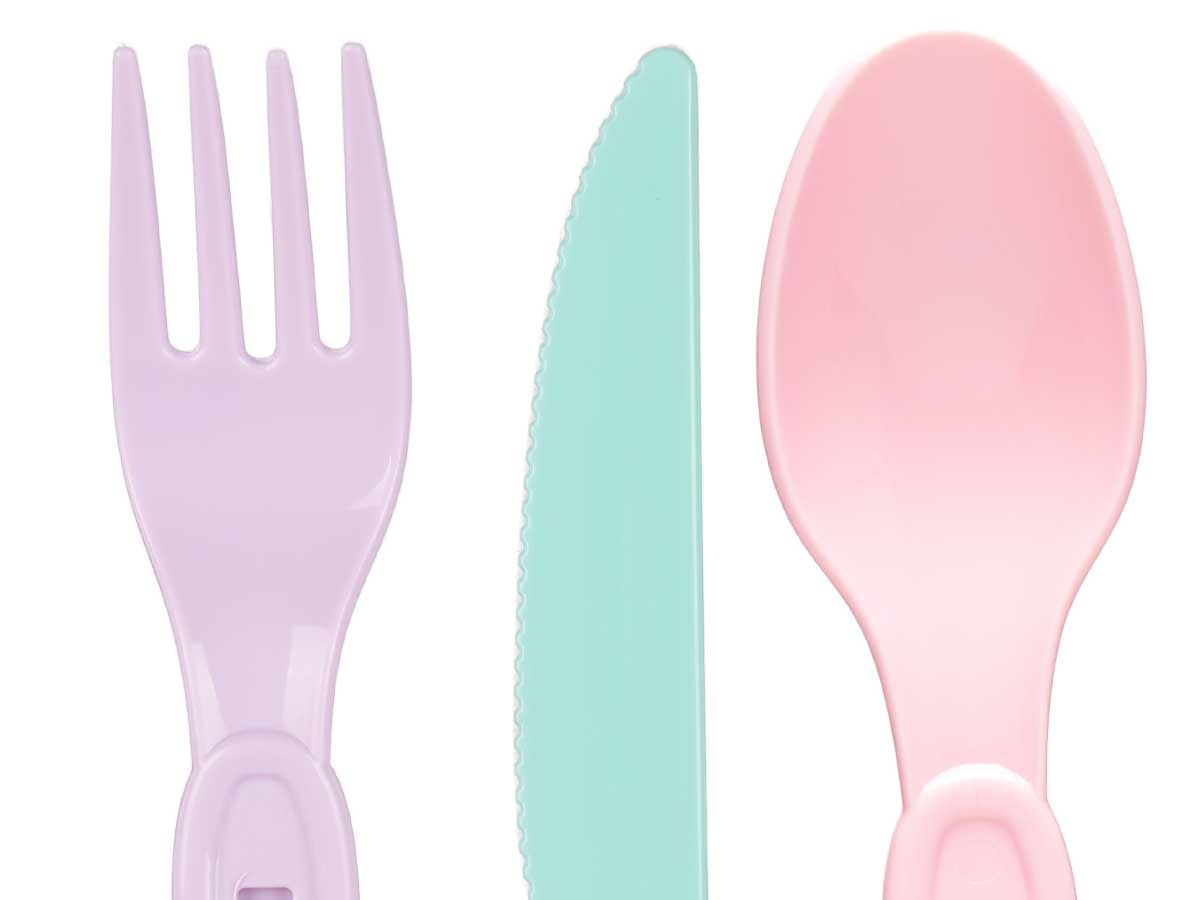 Set 13 pzs cubiertos picnic colores pasteles surt3 - Productos - Tendencia Única