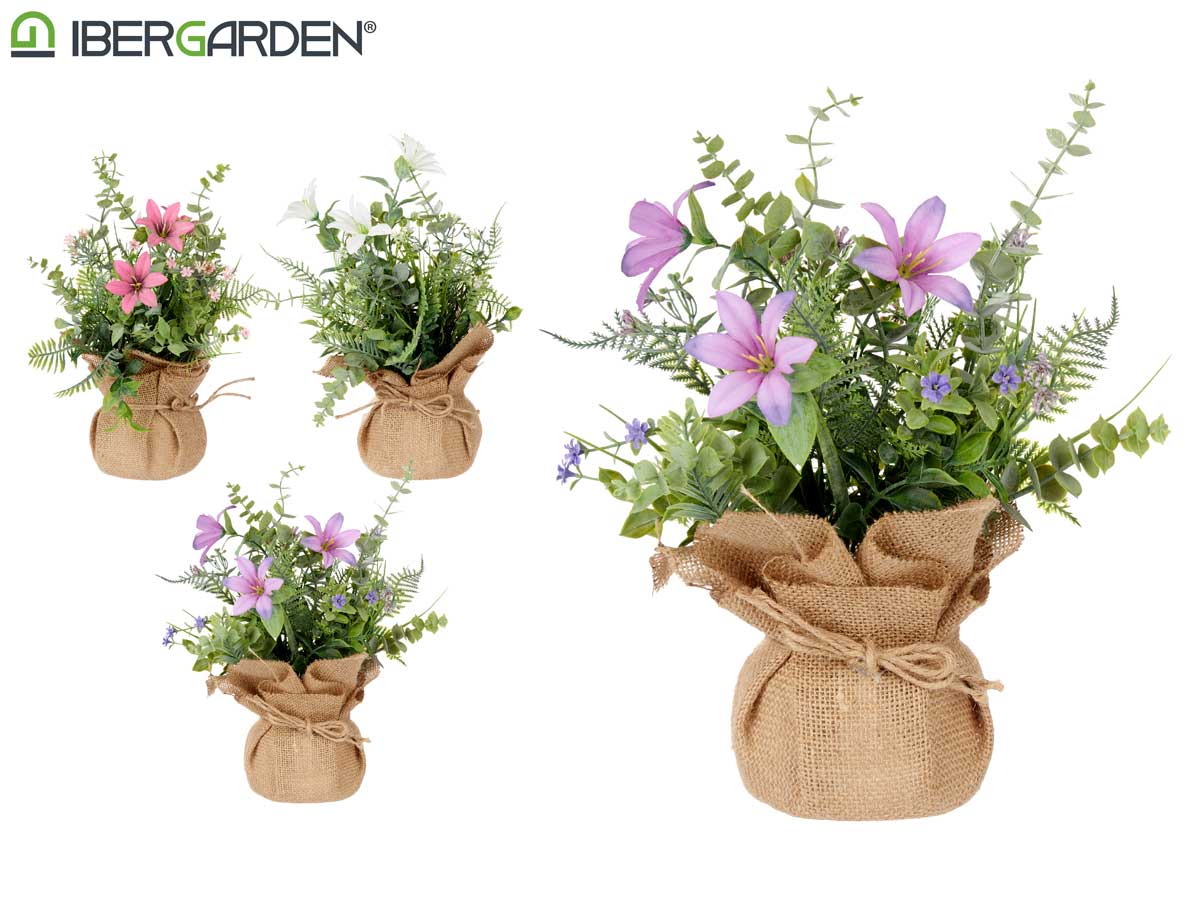 Planta saco flores grande surt 3 colores - Productos - Tendencia Única